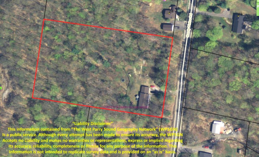 H-1011 aerial map | Parry Sound and Georgian Bay Real Estate