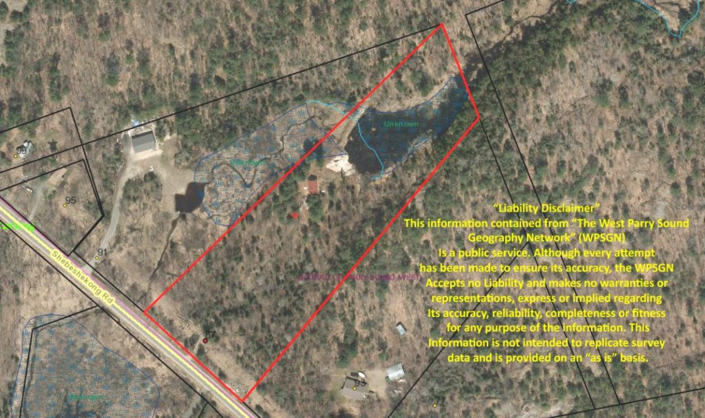 C-927 aerial map | Parry Sound and Georgian Bay Real Estate